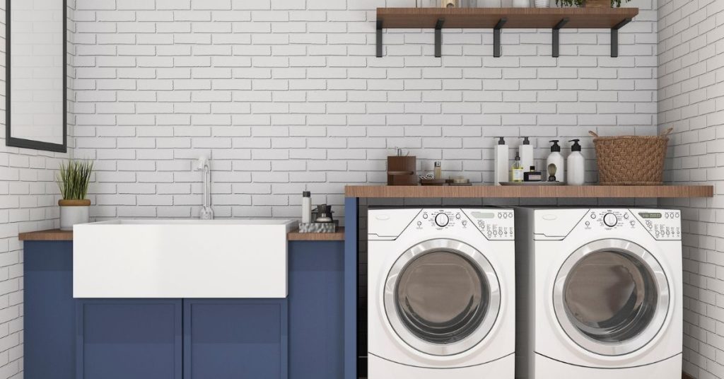 12 Modern Laundry Room Shelves For A Sleek Look